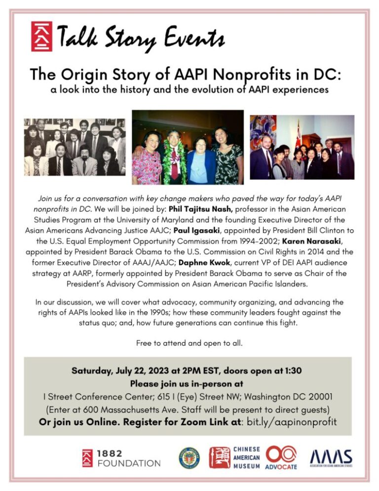 The Origin Story of AAPI Nonprofits in DC: a look into the history and evolution of AAPI ...